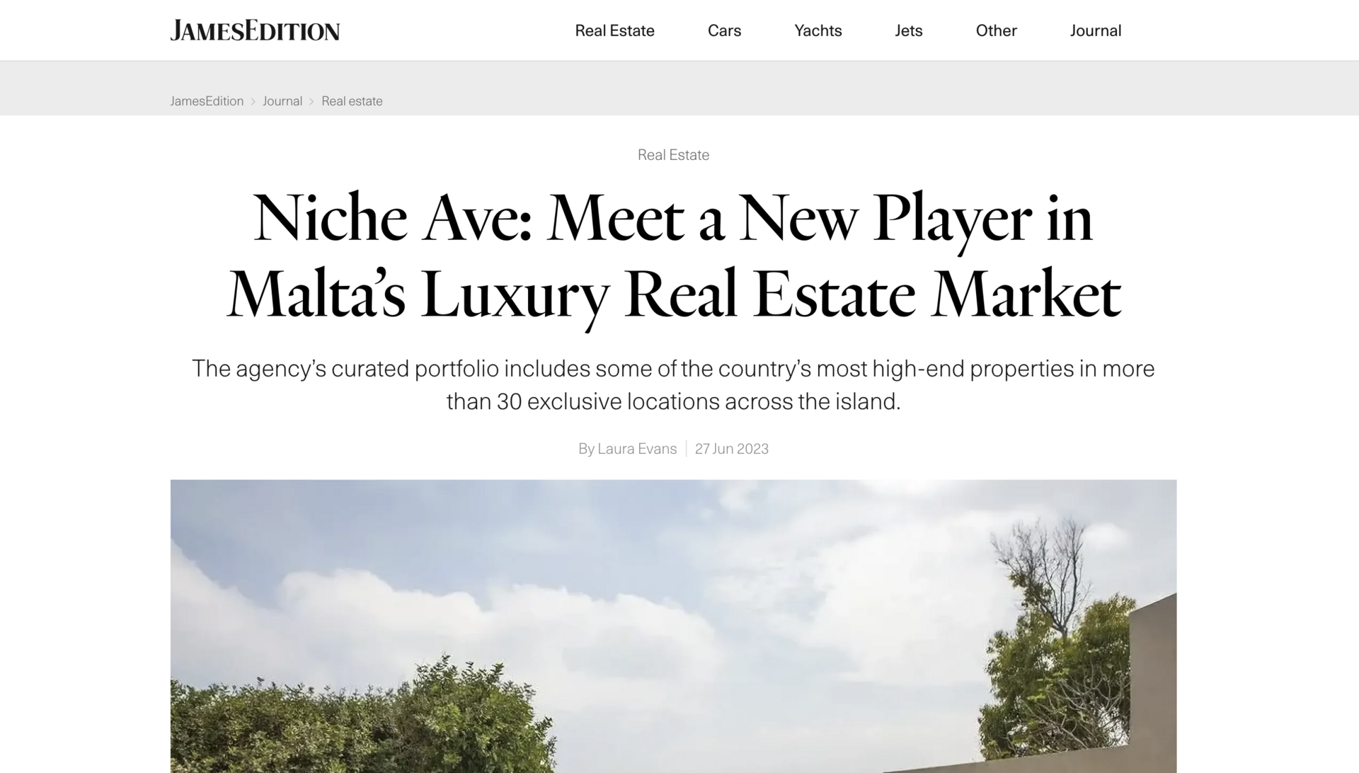 NicheAve Featured On Prestigious JamesEdition